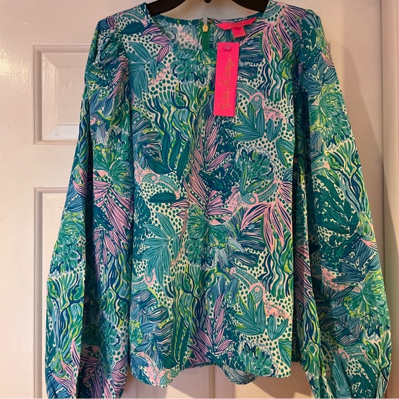 Lilly Pulitzer | Tops | Lilly Pulitzer Lynnley Top Nwt | Poshmark
